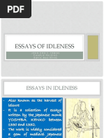 Essays in Idleness Analysis | PDF | Religion And Belief