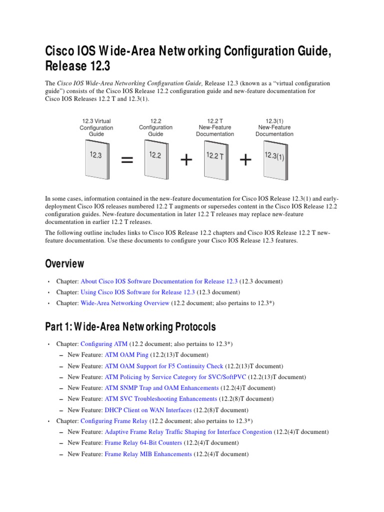 Cisco IOS Wide-Area Networking Configuration Guide, Release 12.3 | PDF | Computer Architecture ...