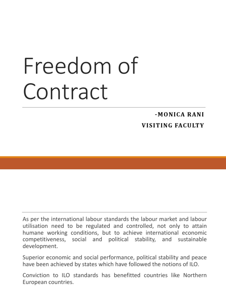 Freedom of Contract and Labor Standards | PDF | Unemployment | Social ...