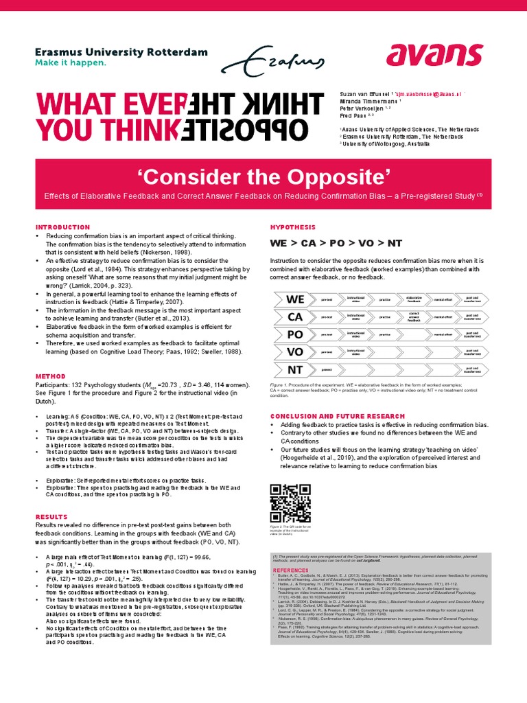 Poster AERA 2019 - Def | PDF | Statistical Hypothesis Testing | Motivation