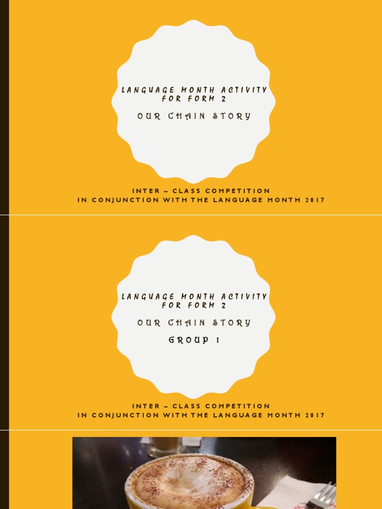 Language Month Activity For Form 2 Our Chain Story | PDF