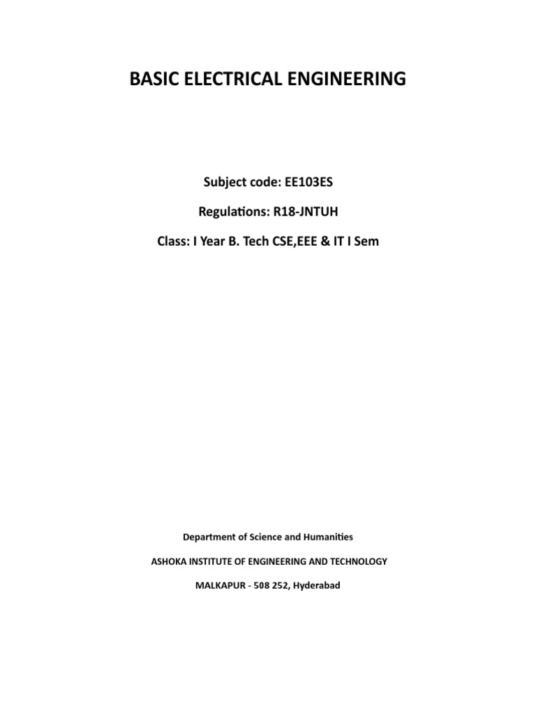 BEE Imp Questions | PDF | Transformer | Electromagnetic Induction