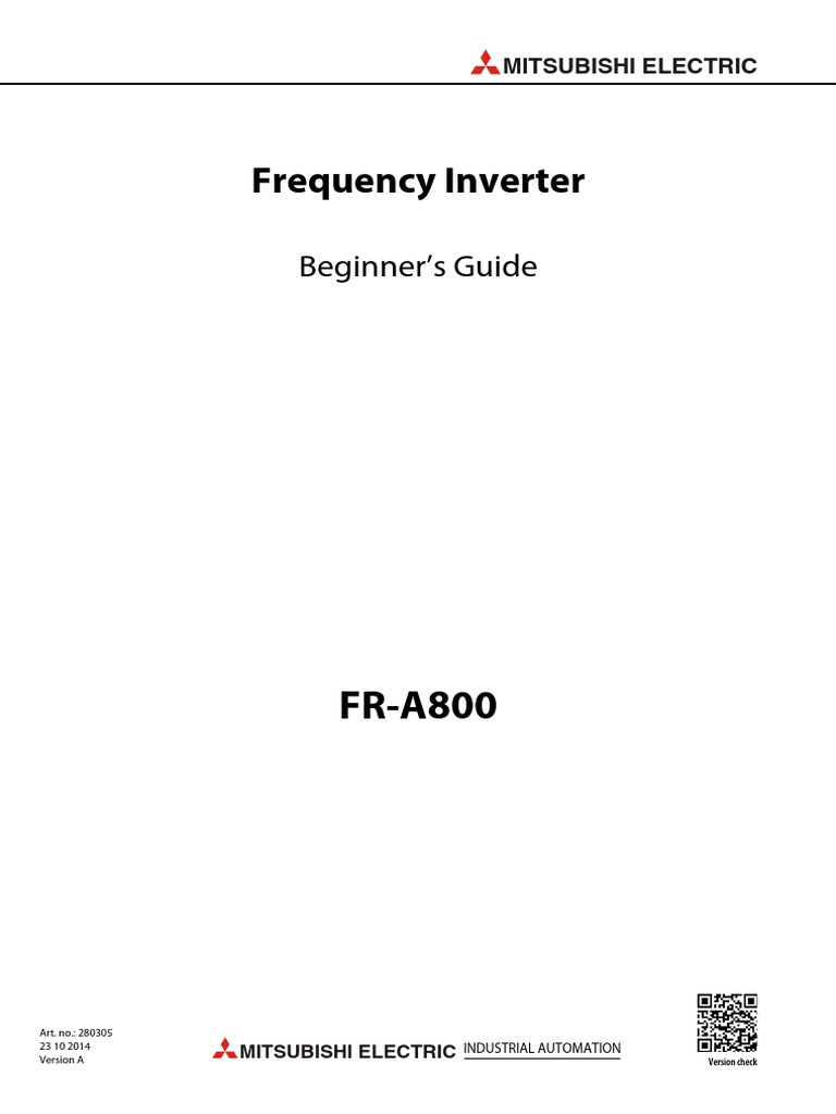 Cara Setting Inverter FR A800 PDF | PDF | Electric Motor | Power Inverter