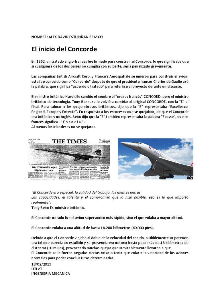 Concorde | PDF | Aviación | Aeronave