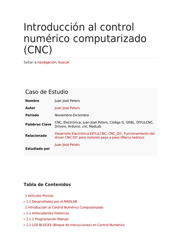 Introducción Al Control Numérico Computarizado | PDF | Control numerico | Programa de computadora