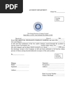 New India Motor Claim Intimation Form | PDF