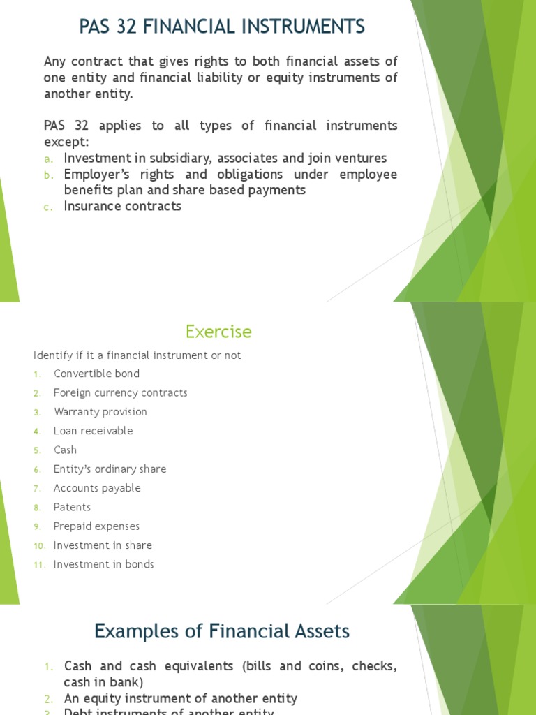 Pas 32 Financial Instruments | PDF | Stocks | Preferred Stock