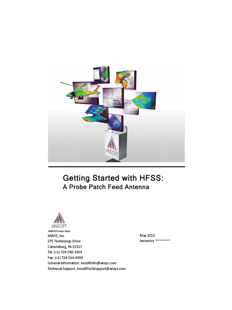 HFSS 13patchantennacoax PDF | Download Free PDF | Computer Keyboard | Menu (Computing)