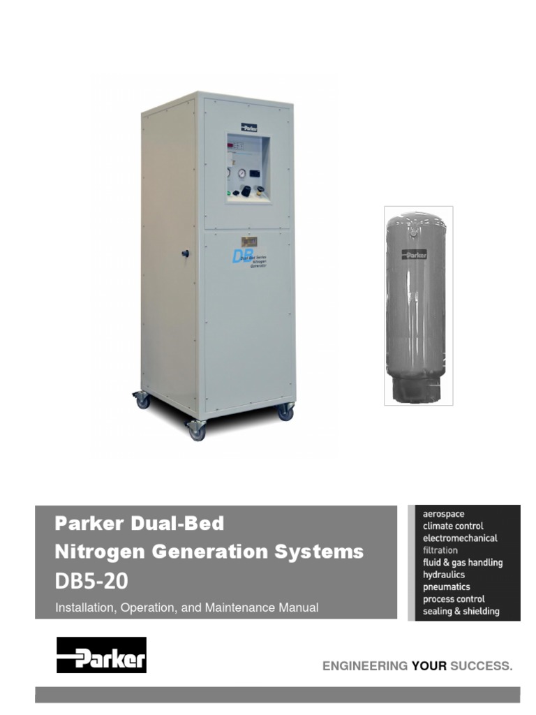 Parker Dual-Bed Nitrogen Generator System BD5-20 | PDF | Filtration | Valve