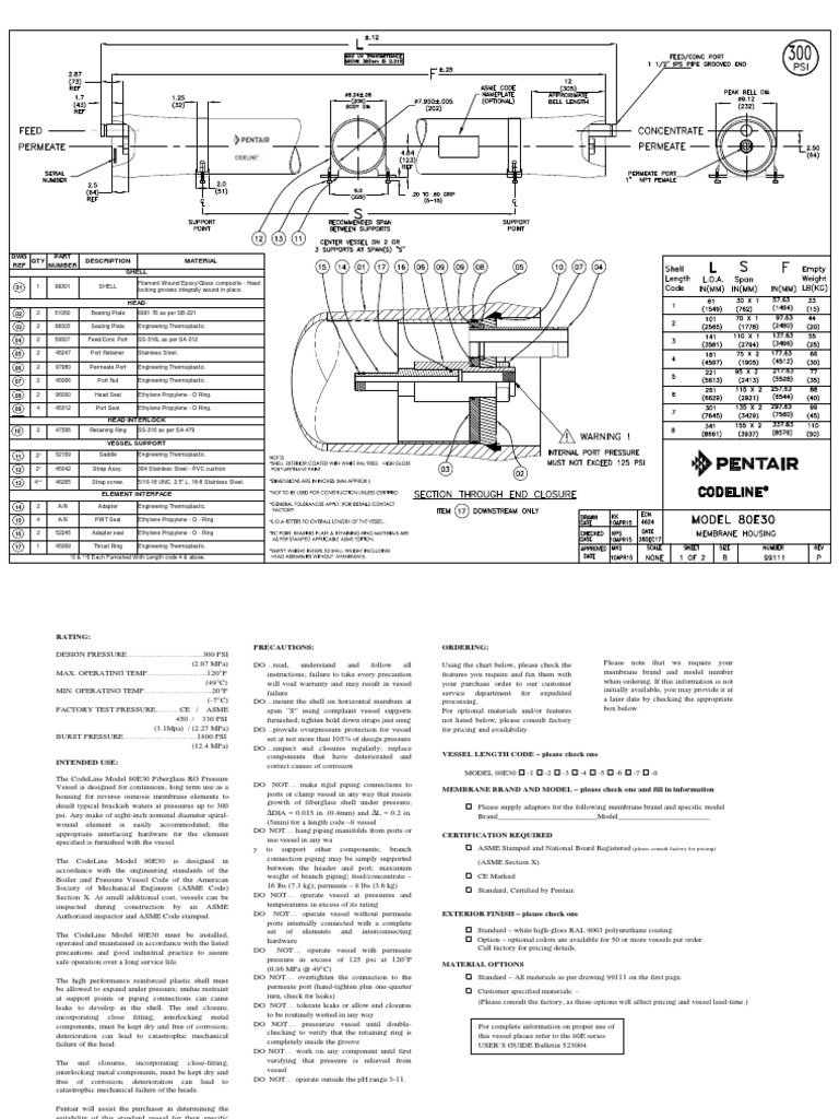 Codeline Drawing 80E30 | PDF | Corrosion | Building Materials