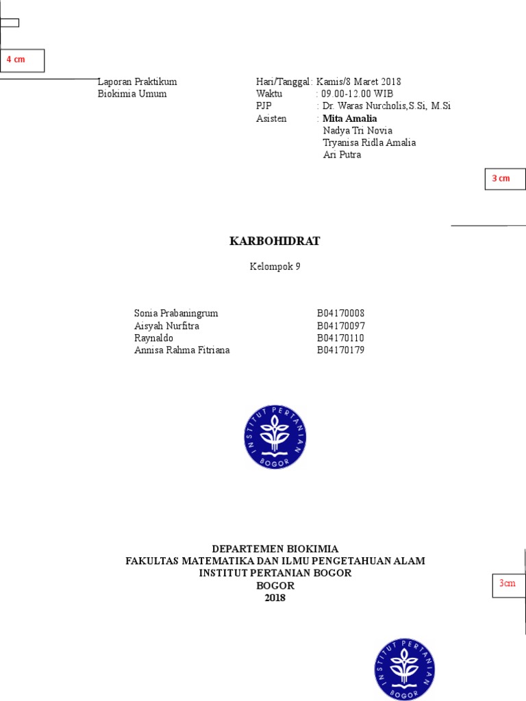 Laprak Biokimia Karbohidrat | PDF | Teknologi & Rekayasa