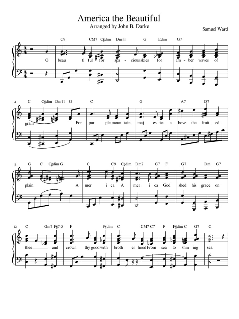 America The Beautiful | PDF | Leisure