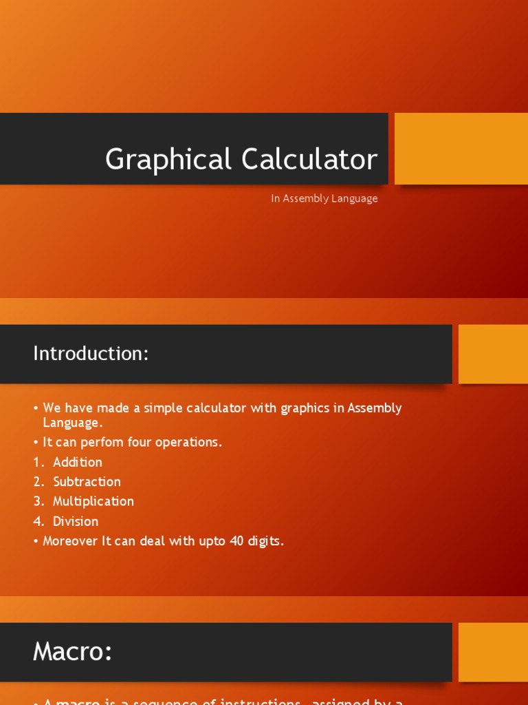 Graphical Calculator | PDF