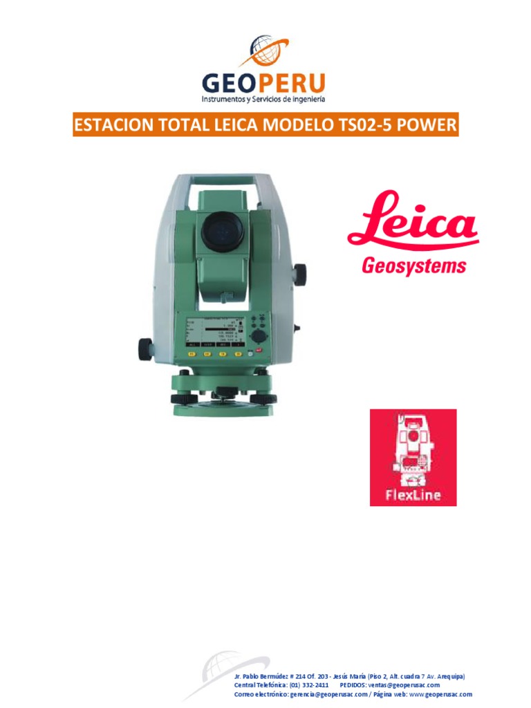 Estacion Total Leica TS-02 Manual | PDF | USB | Central telefónica