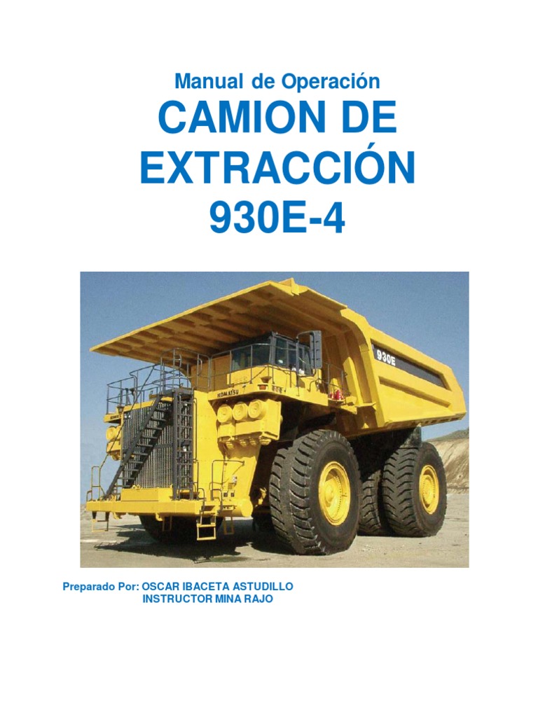 Manual Caex 930E-4 PDF | Descargar gratis PDF | Camión | Neumático