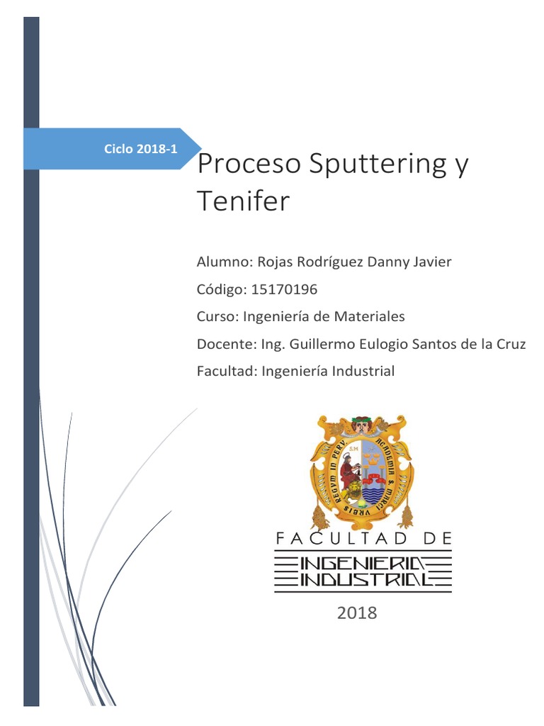Proceso Tenifer | PDF | Sputtering | Química