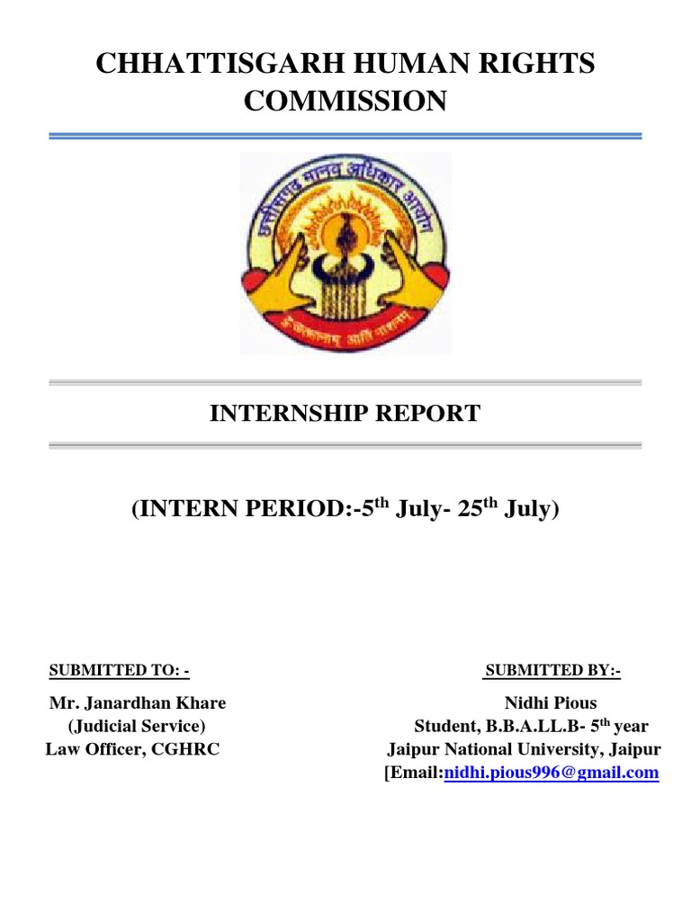 Final Internship Report | PDF | Human Rights | Rights