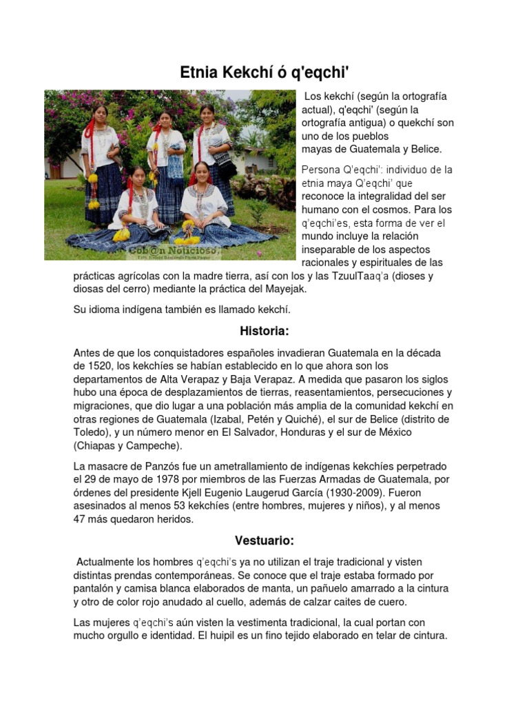 Cultura y Tradiciones del Pueblo Q'eqchi' | PDF | Guatemala