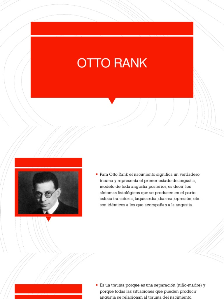 Otto Rank | PDF | Trauma psicólogico | Neurosis
