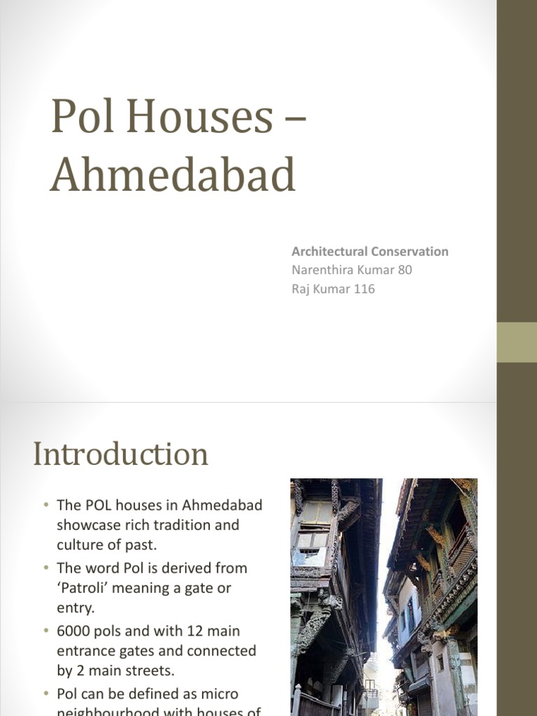 Pol Houses - Ahmedabad | PDF | Plaster | Traditions