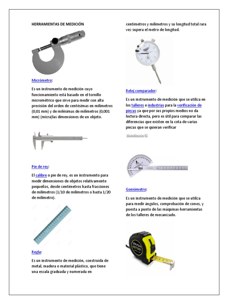 Herramientas de Medición | PDF | Herramientas | Naturaleza