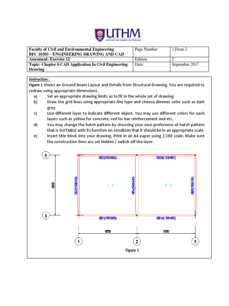 Shows An Ground Beam Layout and Details From Structural Drawing. You ...