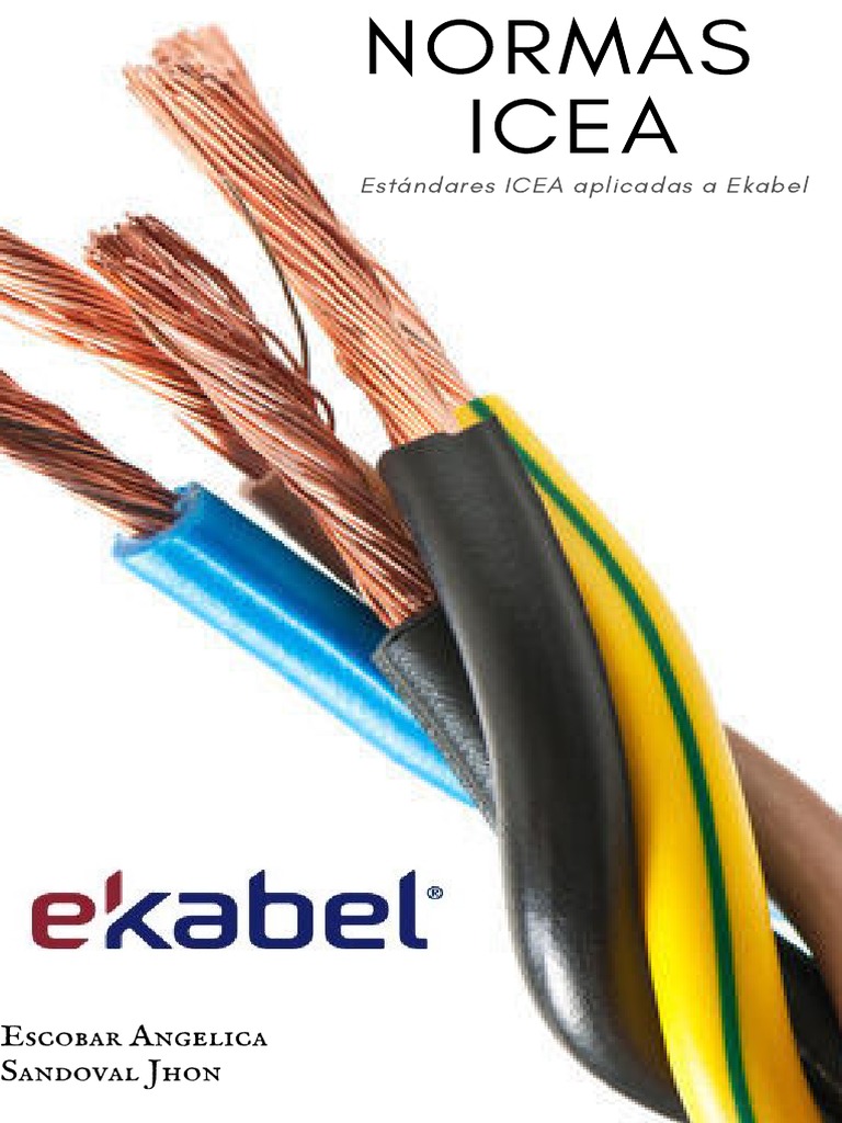 Normas ICEA aplicadas a cables Ekabel | PDF | Corriente eléctrica ...