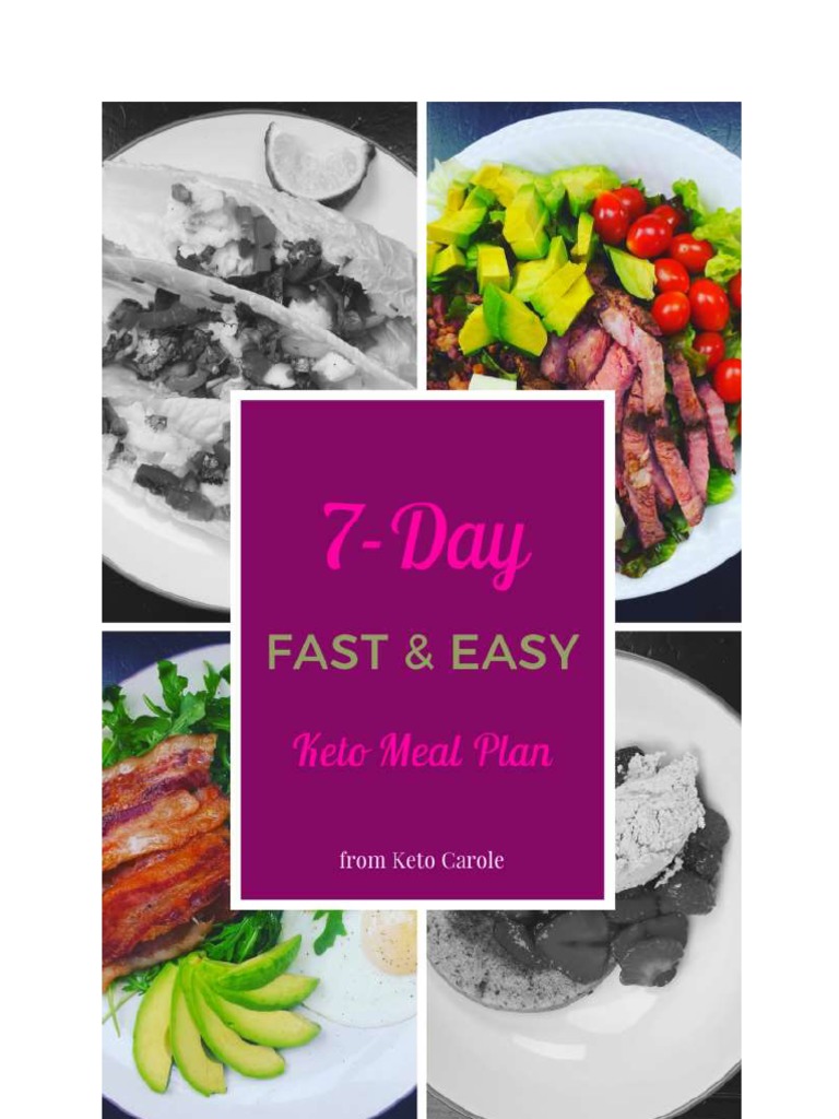 7 Day Sample Menu | PDF | Salad | Hamburgers
