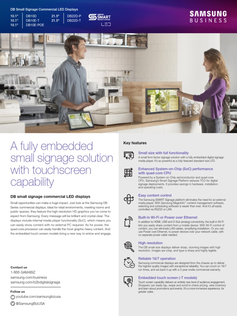A Fully Embedded Small Signage Solution With Touchscreen Capability ...