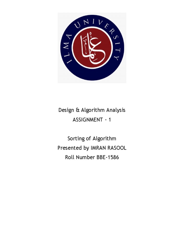Imran Rasool Bbe-1586 | PDF | Array Data Structure | Time Complexity