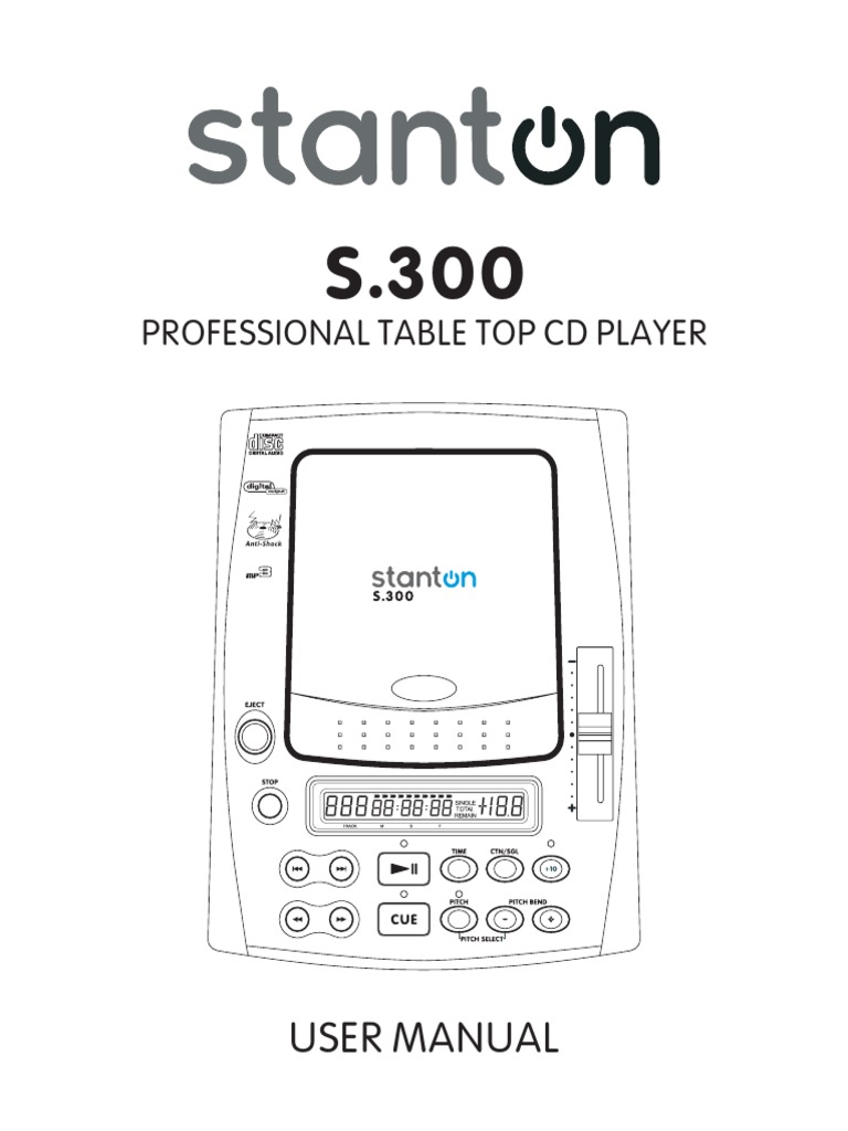 Professional Table Top CD Player Manual | PDF | Ac Power Plugs And ...