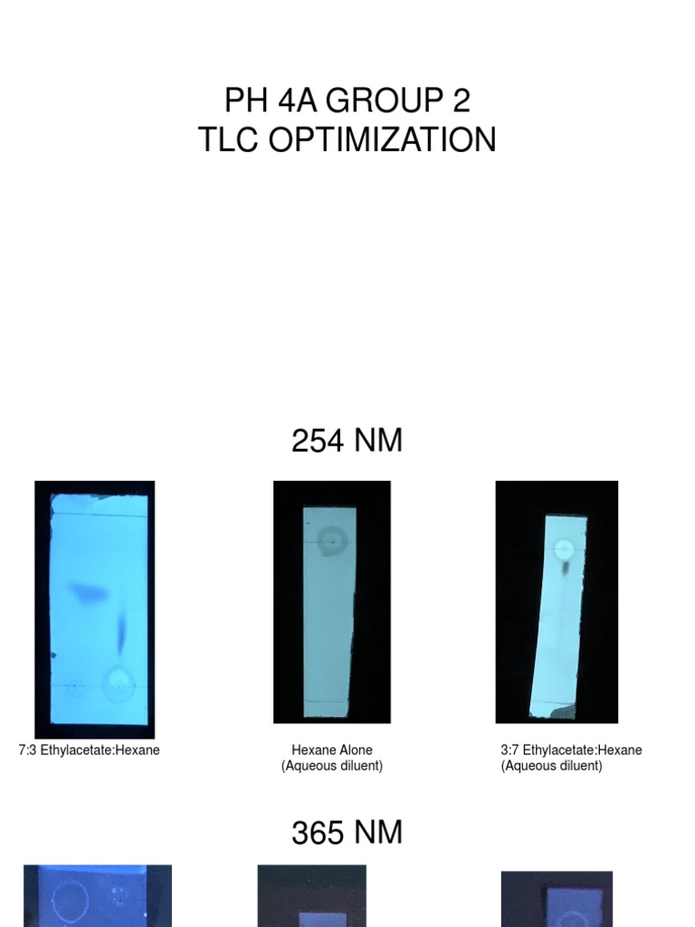PH 4A Group 2 TLC Optimization | PDF