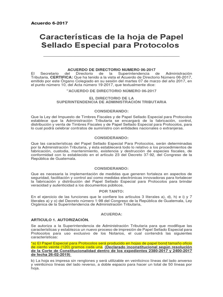 Caracteristicas de La Hoja de Protocolo Actualizado 2019 | PDF | Gobierno
