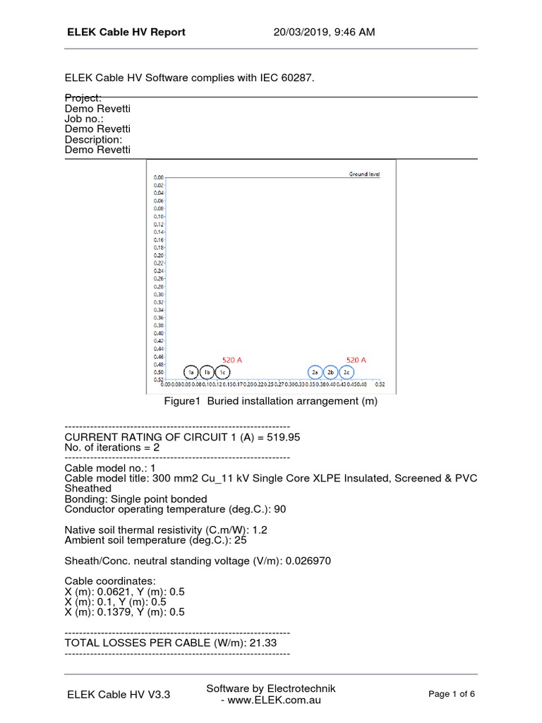 Cable HV Report | PDF | Electrical Conductor | Insulator (Electricity)
