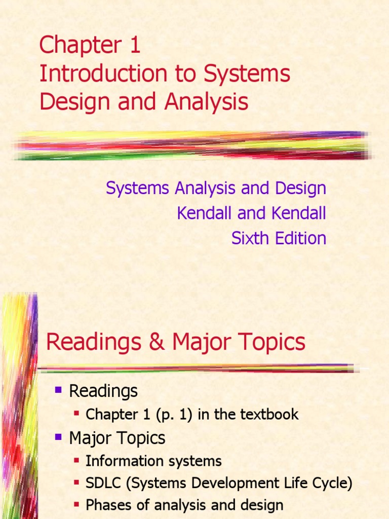 Introduction To Systems Design and Analysis | PDF | Information | System