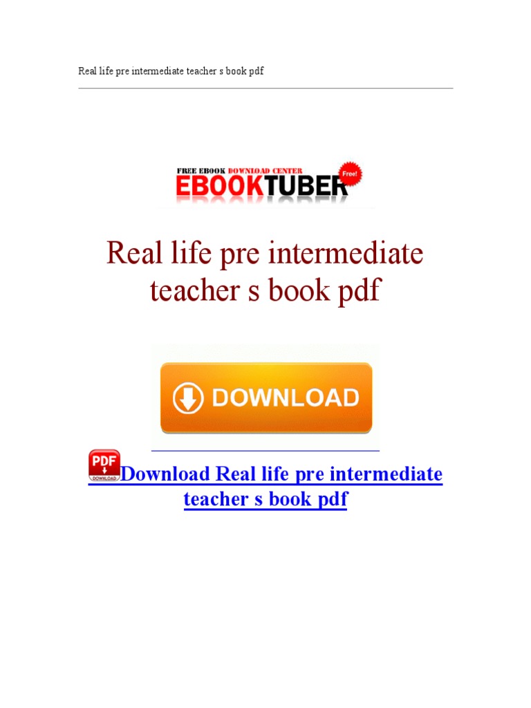 Real Life Pre Intermediate Teacher S Book PDF | PDF | Microsoft Windows ...
