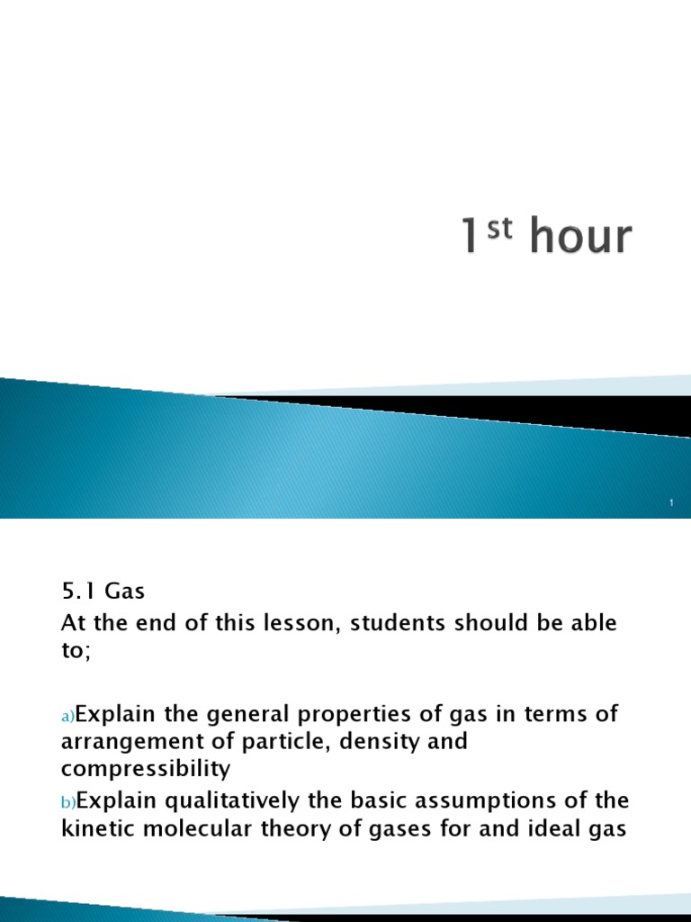 5.1 Gas-Student | Download Free PDF | Gases | Mole (Unit)