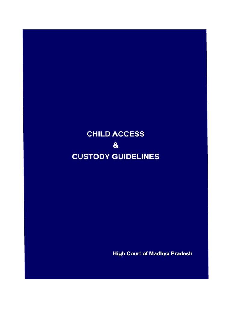Child Access Rules | PDF | Contact (Law) | Child Custody