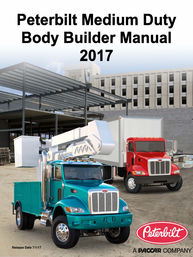 Peterbilt MD Body Builder Manual 2017 PDF | PDF | Truck | Emission Standard