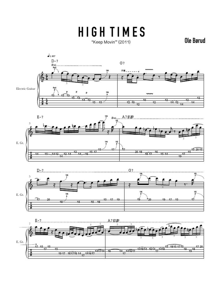 Ole Borud - High Times | PDF | Popular Music | Leisure