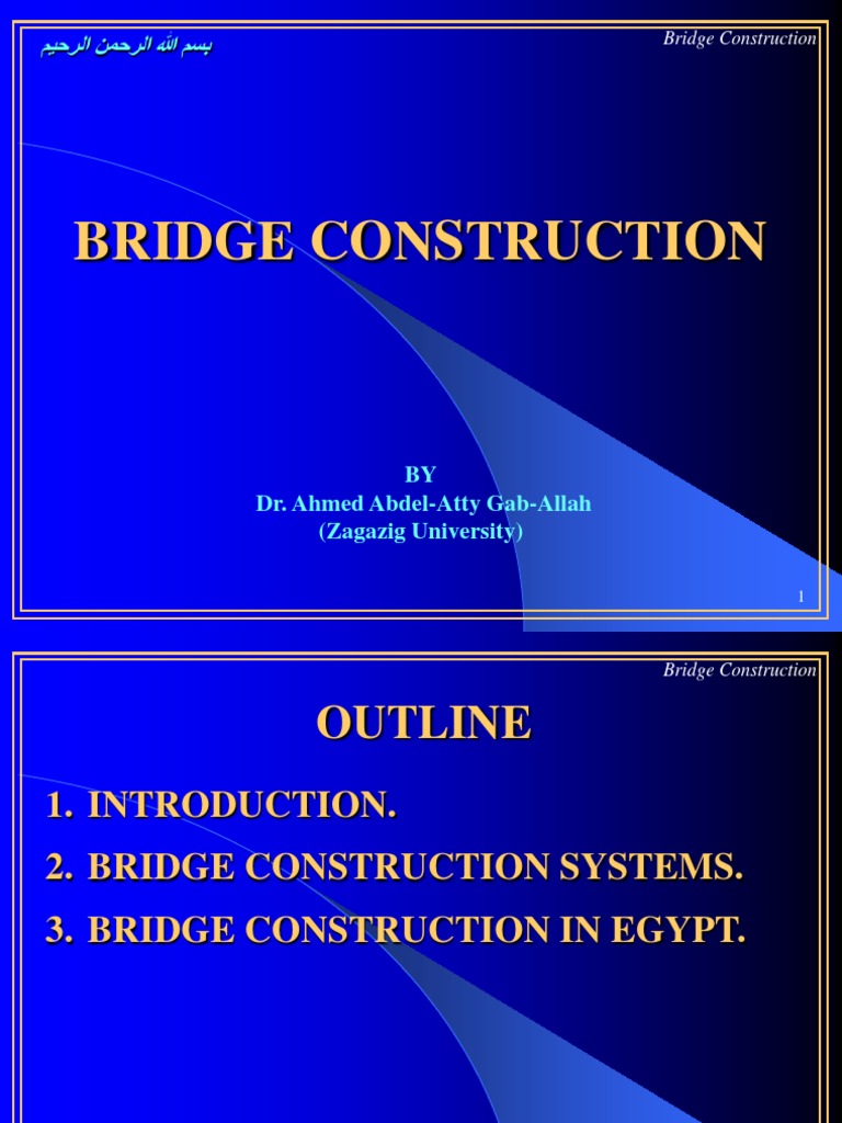 Bridge Construction Systems Overview | PDF | Precast Concrete ...