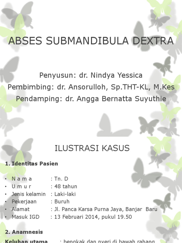 ABSES SUBMANDIBULA DEXTRA Print | PDF