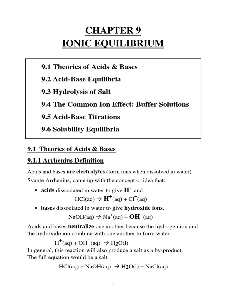 Ionic Eq Pdf Acid Titration