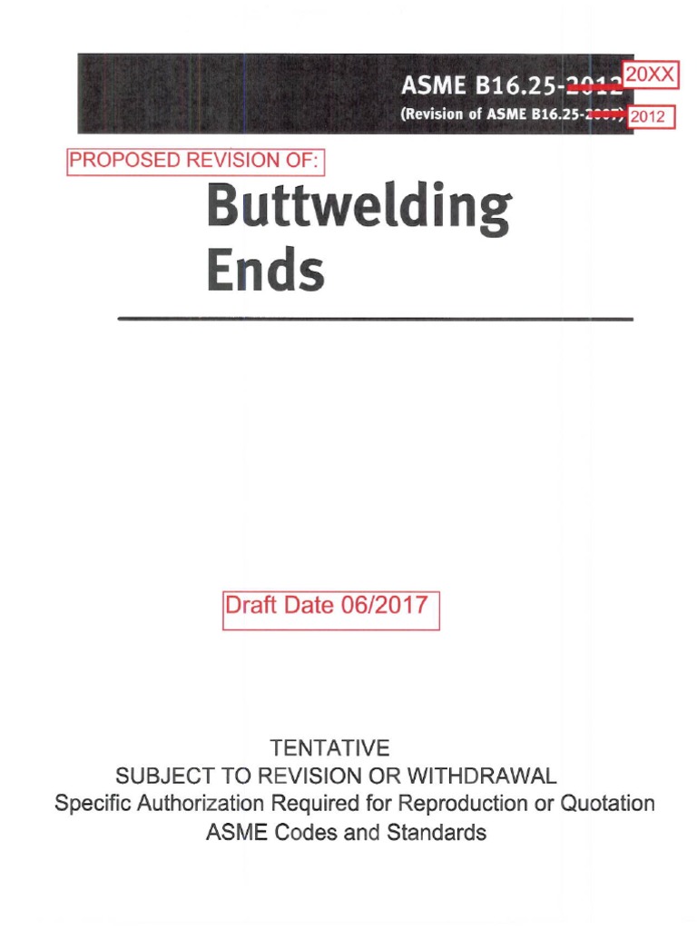 Asme 16.25 PDF | PDF