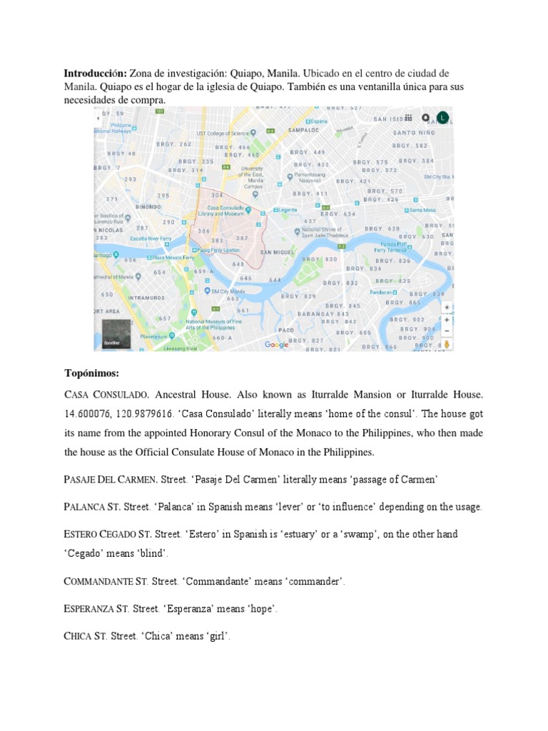 Report - Spanish Place Names | PDF