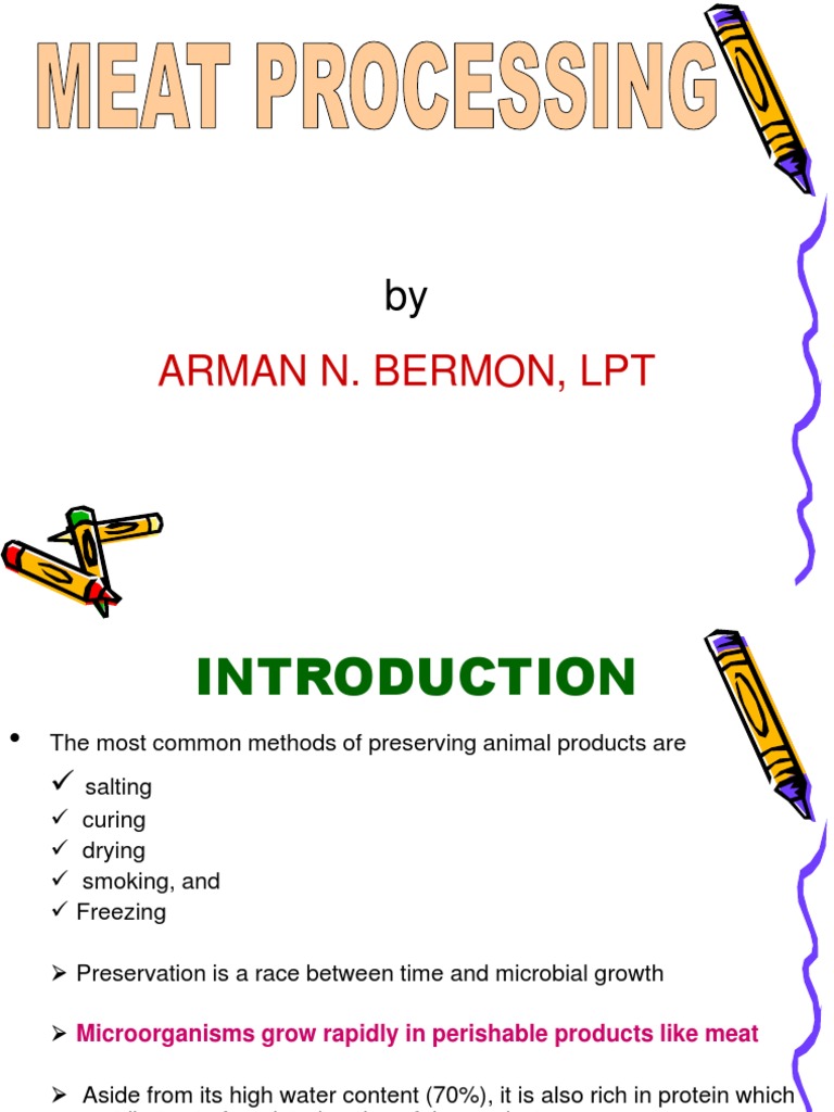 Meat Processing | PDF | Curing (Food Preservation) | Meat