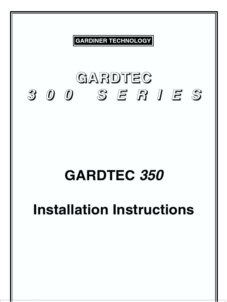 Gardiner Technology Installation Instructions | PDF | Electrical Wiring ...