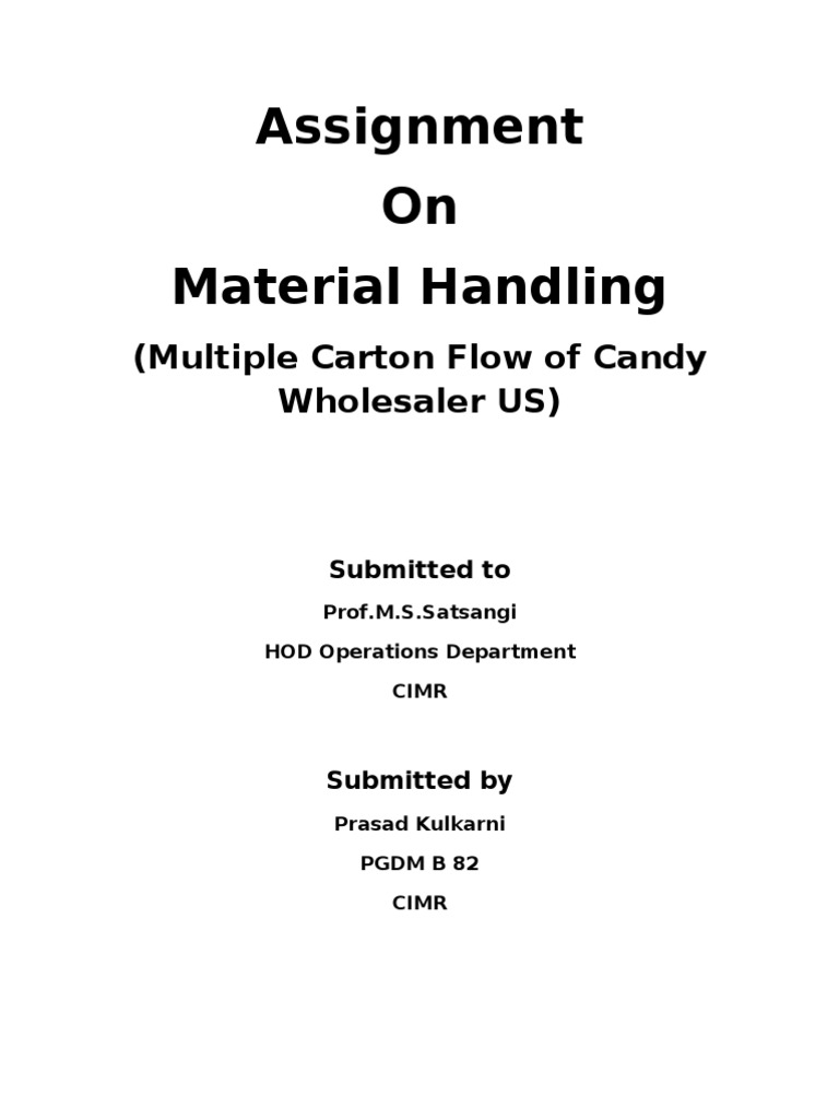 Candy Wholesaler's Flow Optimization Success | PDF | Warehouse | Inventory