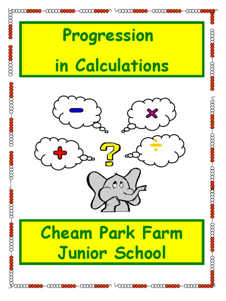 Progression in Written Calculations | PDF | Multiplication | Elementary ...