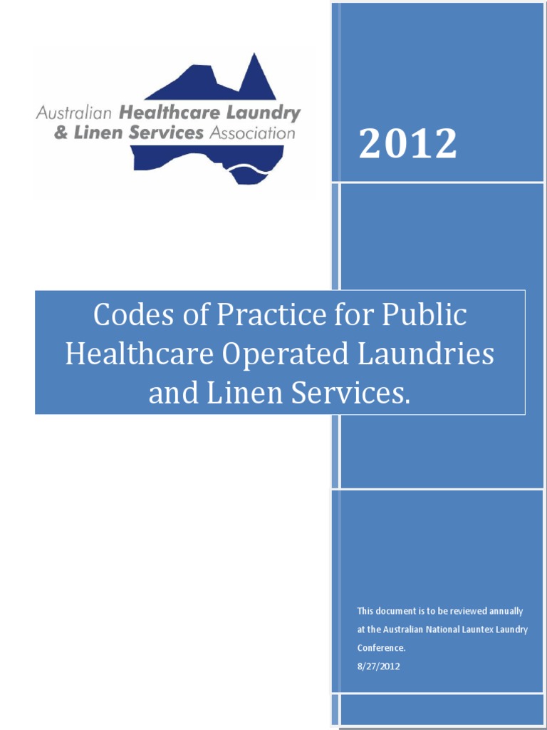 Laundry Standards Codes of Practice 2012 | Download Free PDF | Hygiene ...